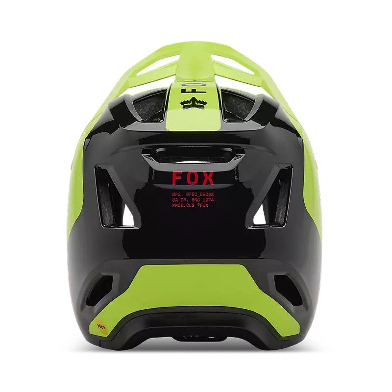 Casco Fox Rampage Barge Juvenil Amarillo fluorescente — Ebike-On