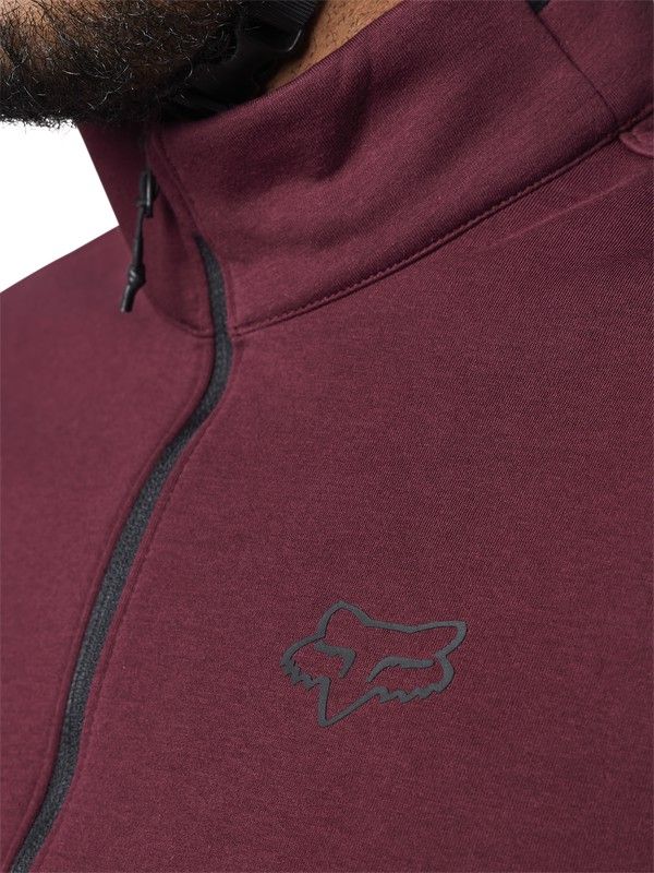 Chaqueta Fox Ranger Fire Fleece Crew Dark Maroon — Ebike-On