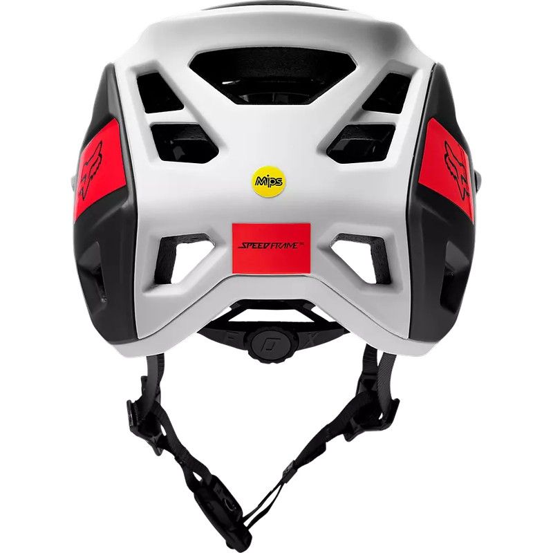 Casco Fox Speedframe Pro Blocked Color Blanco - Negro — Ebike-On